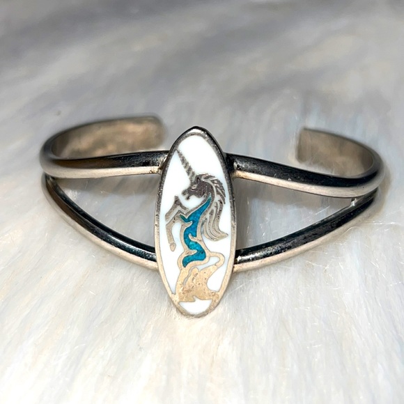 EJC | Jewelry | Vintage Ejc 9 Turquoise Unicorn With White Enamel ...